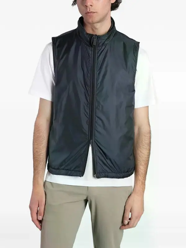 Aspesi High-neck Gilet - Blue