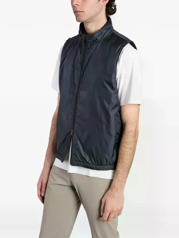 Aspesi High-neck Gilet - Blue