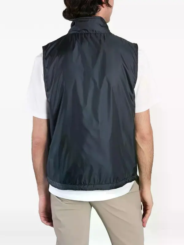 Aspesi High-neck Gilet - Blue