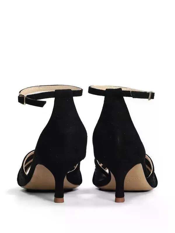 FABIO RUSCONI Polka Dot Mesh Sandals