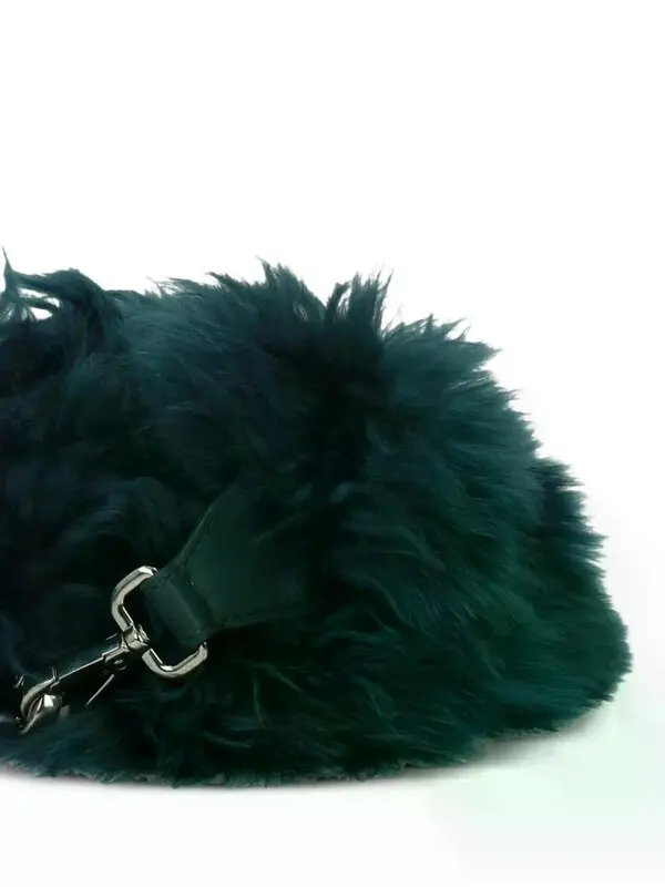 Fendi Faux-fur Shoulder Bag - Green