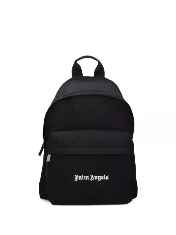Palm Angels Logo Print Backpack - Black