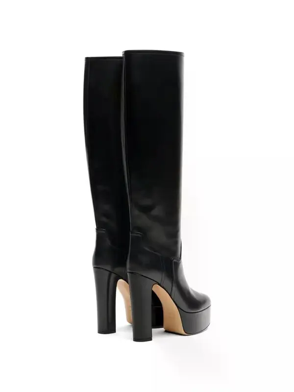 Casadei Knee-high Platform Block Heel Boots