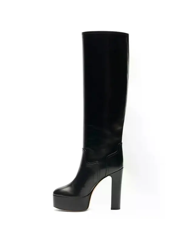 Casadei Knee-high Platform Block Heel Boots