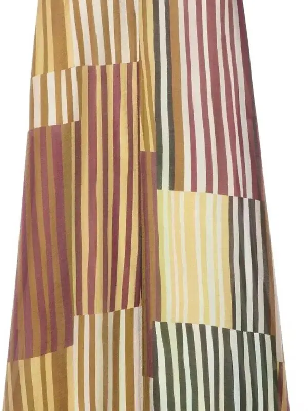 OTTOD'AME Striped Patchwork Maxi Dress