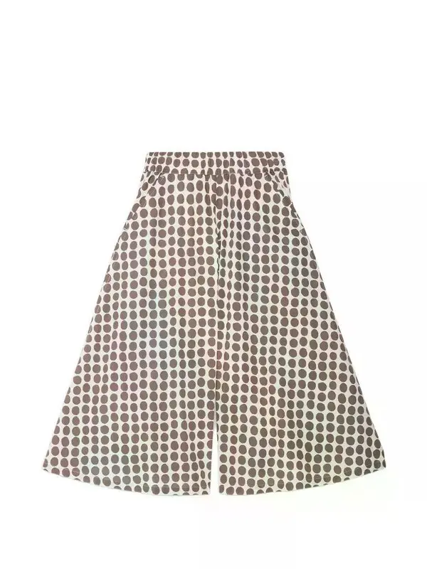 OTTOD'AME Polka-dot Wide-leg Trousers