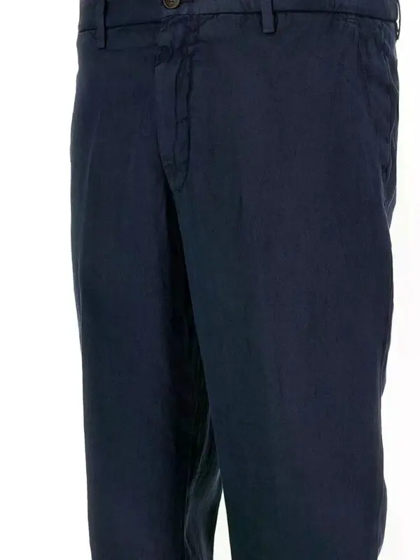 BRIGLIA 1949 Linen Trousers - Blue