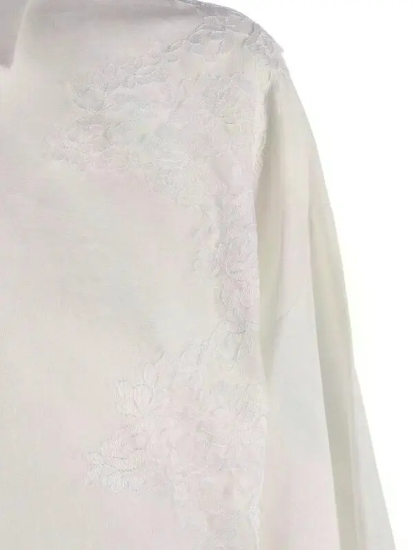 Ermanno Scervino Lace-trimmed Shirt - Neutrals