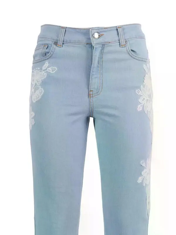 Ermanno Scervino Lace-patch Jeans