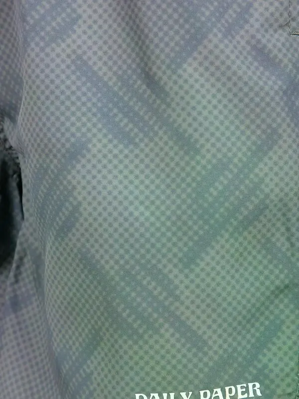 DAILY PAPER Kalamata Monogram Print Swim Shorts - Grey
