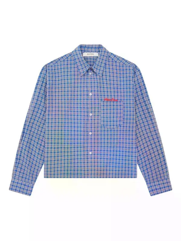 ABOUT:BLANK Checked Chest-pocket Shirt - Blue