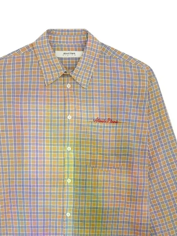 ABOUT:BLANK Check Chest-pocket Shirt - Neutrals