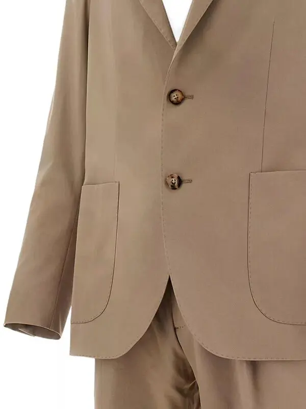 Boglioli Single-breasted Patch-pocket Suit - Neutrals
