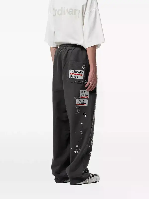 Mihara Yasuhiro Stud-embellished Patch-detail Track Pants