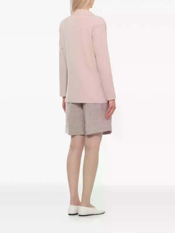 D.exterior Double-breasted Crystal Embellished Jacket
