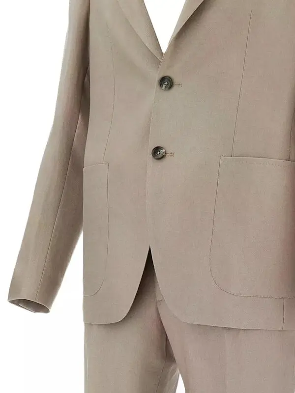Tagliatore Montecarlo Linen Suit - Grey