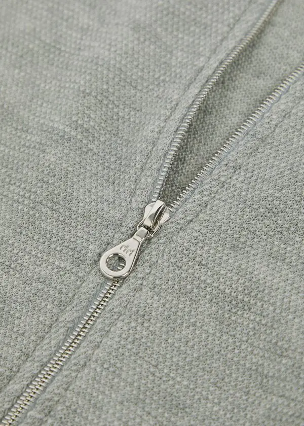 John Smedley Fine-knit Merino Wool Bomber Jacket - Grey