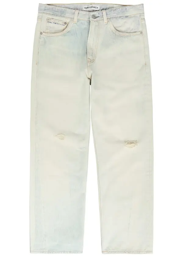 Our Legacy Third Cut Straight-leg Jeans - Ivory