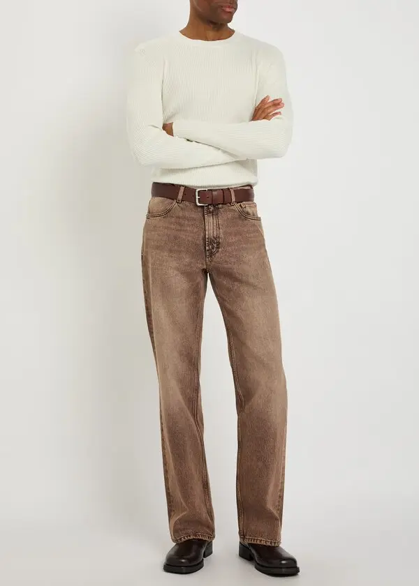 Our Legacy Compact Rib-knit Silk Top