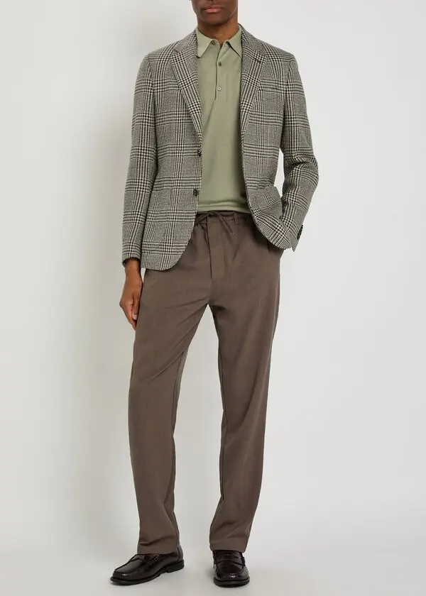 John Smedley Macloud Merino Wool Polo Shirt - Olive