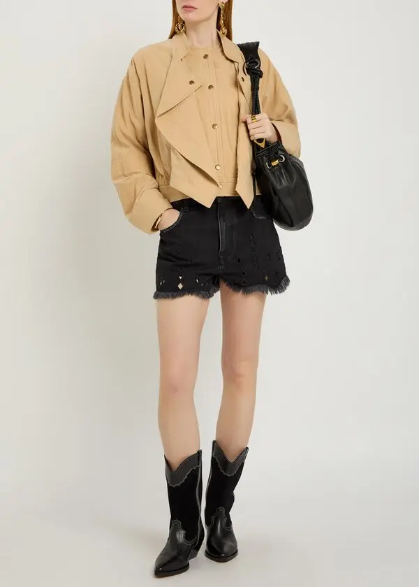 Isabel Marant Étoile Tricia Layered-effect Woven Jacket - Camel