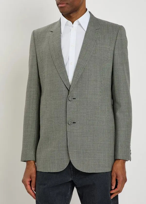Valentino Garavani Houndstooth Wool Blazer