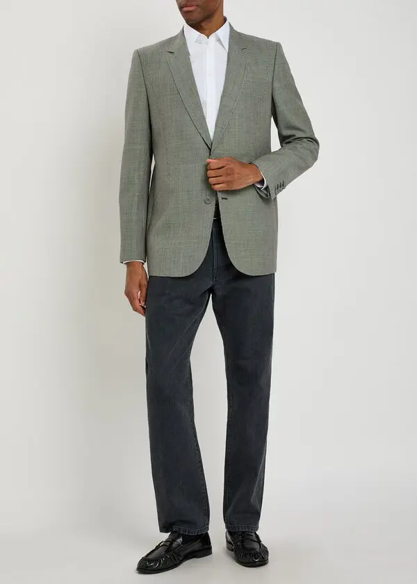 Valentino Garavani Houndstooth Wool Blazer