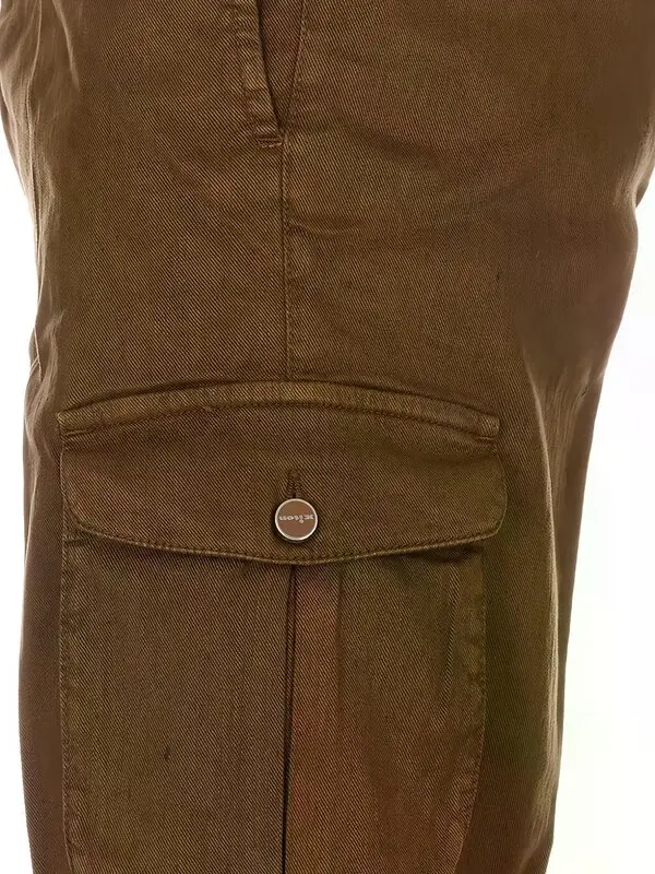 Kiton Logo Patch Cargo Shorts