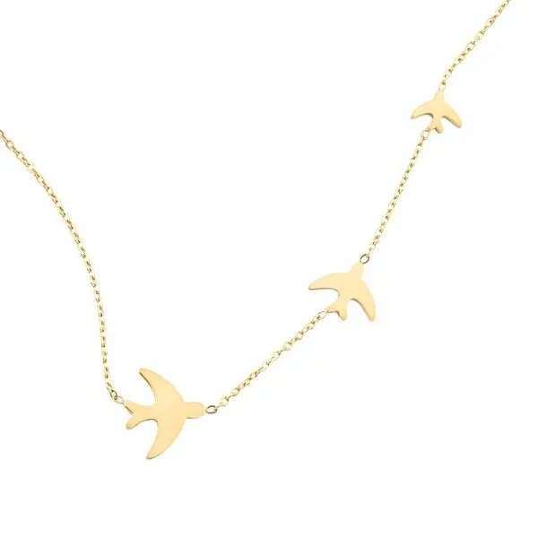 STARFISH PROJECT Sparrow Motif Pendant Necklace - Gold