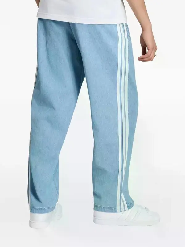 Adidas Logo-embroidered Side-stripe Track Pants