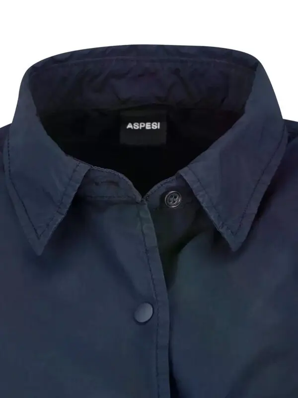 Aspesi Long-sleeve Shirt With Flap Pockets - Blue