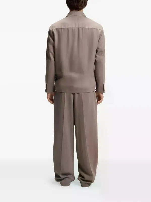 Hugo Button-up Patch-pocket Shirt Jacket