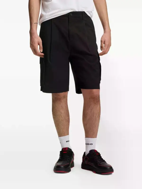 Hugo Rb Pleated Cargo Shorts