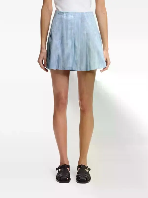Hugo Striped Pleated Skirt