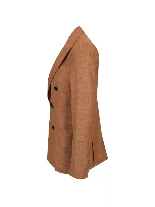 GUARINUCCI Double-breasted Wool Blazer
