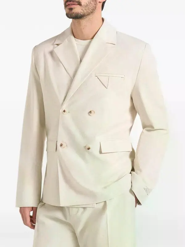 Manière De Voir Didier Double-breasted Linen Jacket