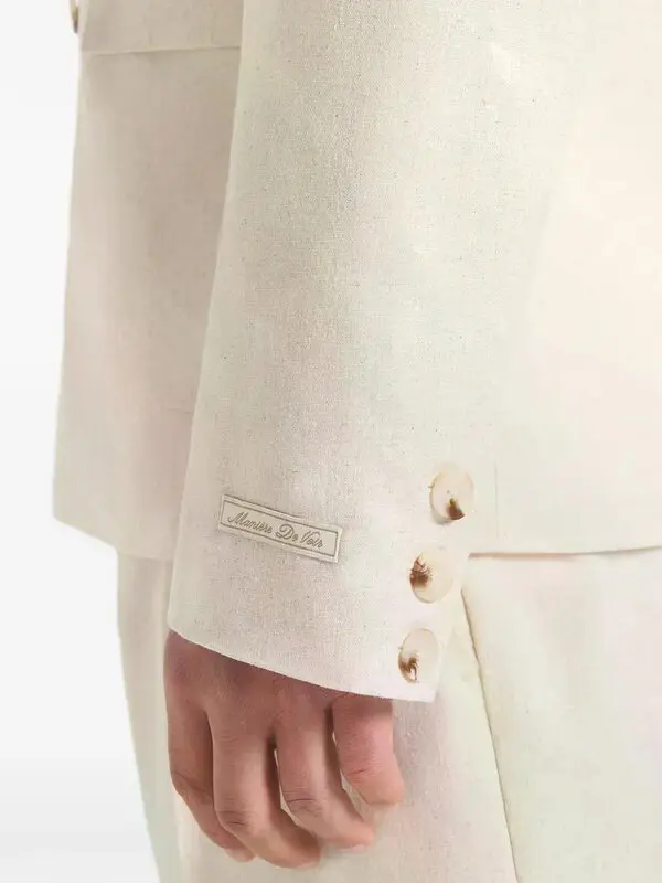 Manière De Voir Didier Double-breasted Linen Jacket