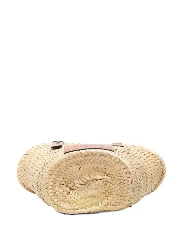 Loewe Raffia Anagram Basket Tote Bag - Neutrals