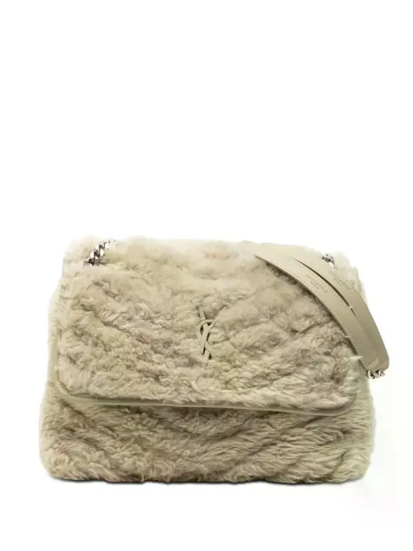 Saint Laurent Shearling Niki Shoulder Bag