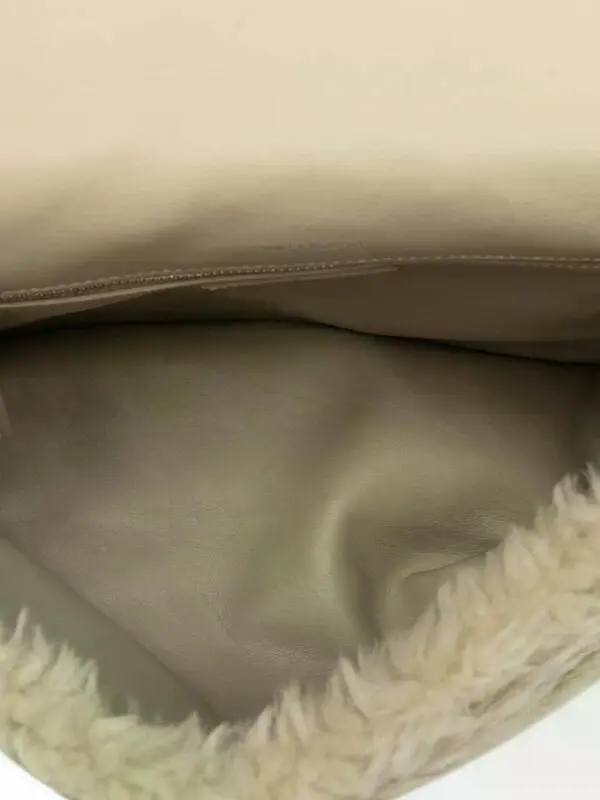 Saint Laurent Shearling Niki Shoulder Bag