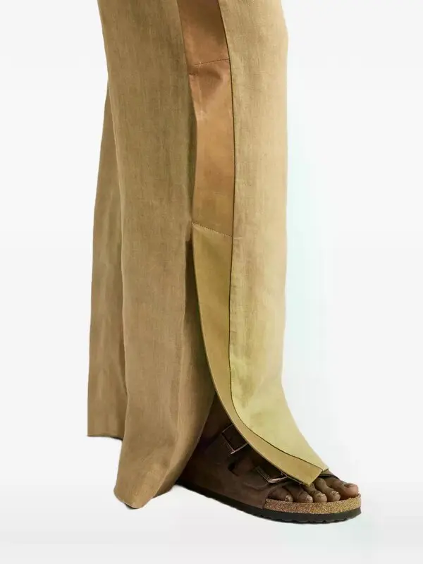 TWP Side-stripe Wide-leg Trousers
