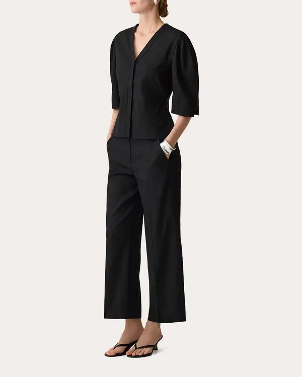Theory Good Linen Classic Relaxed Trousers