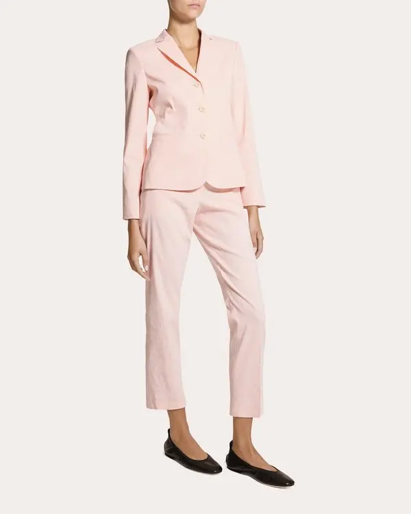 Theory Good Linen Shrunken Blazer - Pink