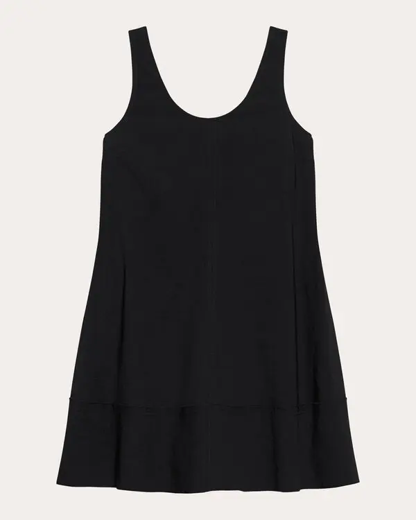 Theory Good Linen A-line Tank Dress - Black