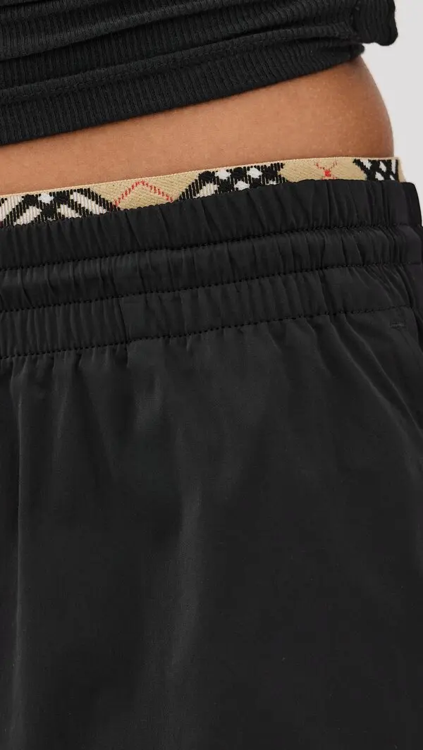 Burberry Astra Shorts With Signature Check Trim