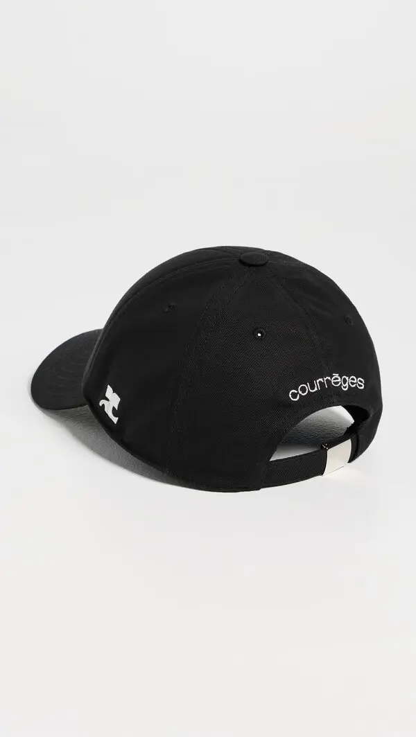 COURREGES Signature Cotton Twill Cap