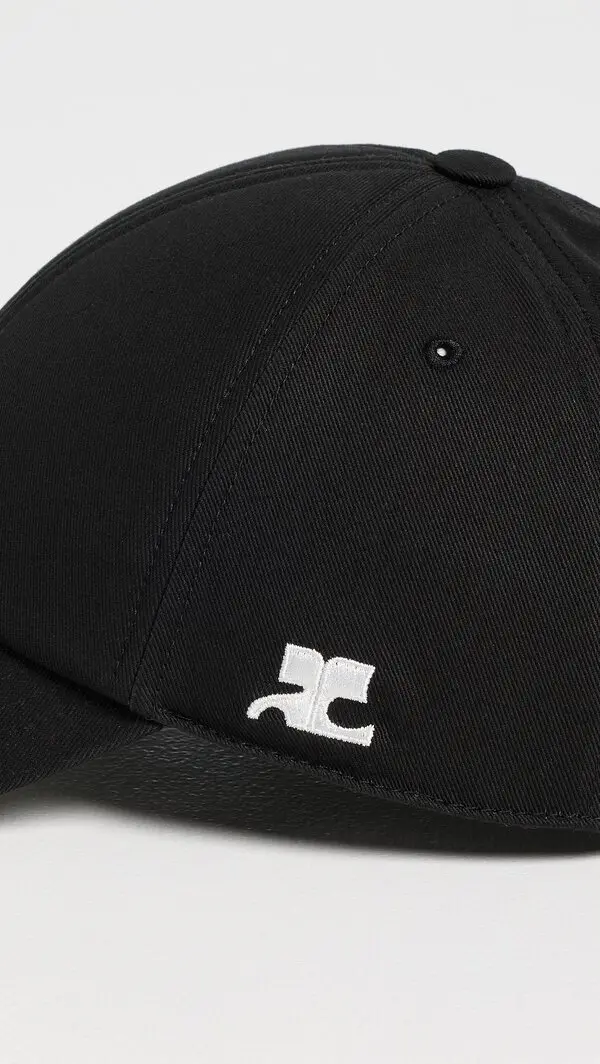 COURREGES Signature Cotton Twill Cap
