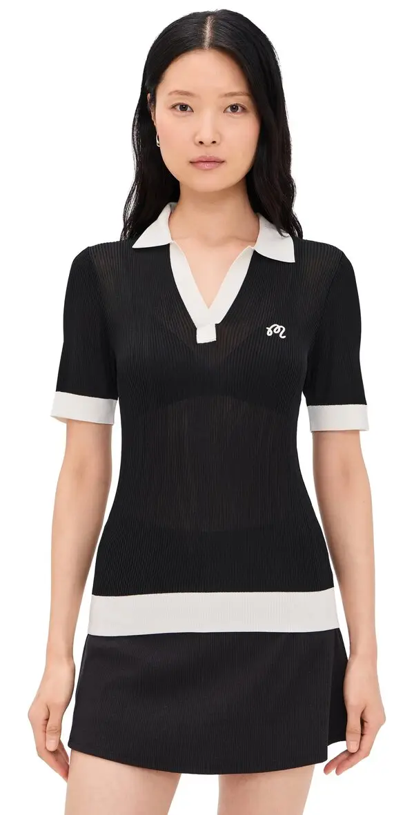 MALBON Melany Polo - Black Onyx