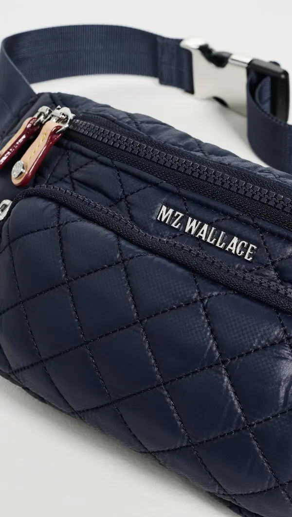 Mz Wallace Small Metro Quilted Sling Bag - Navy