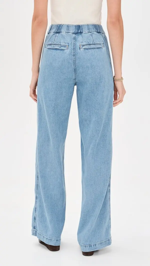Paige Rumi Paneled Wide-leg Jeans